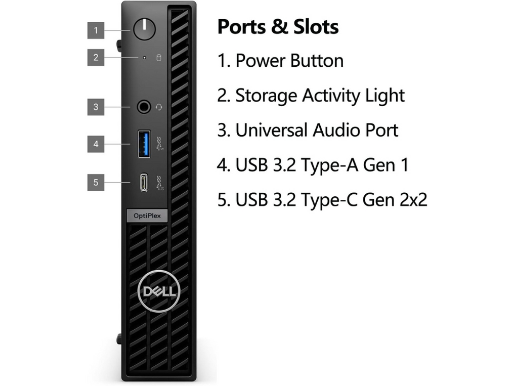 Dell OptiPlex 7020 Micro Desktop Intel Core i5-14500T, 16GB, 256GB SSD ...