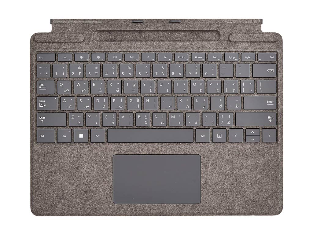 Microsoft Surface Pro 8 or Pro X - Signature Type cover - Platinum, En ...