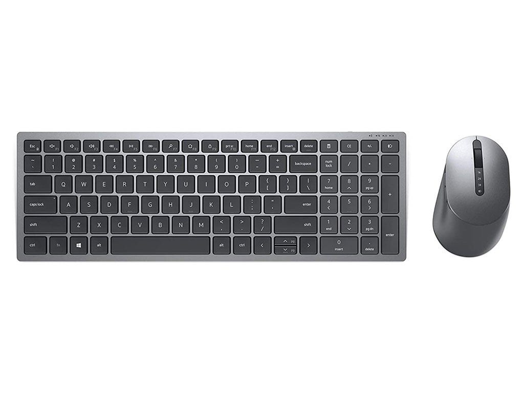 Dell KM7120W UK QWERTY Keyboard With Mouse Silver and Black — Gulf ...